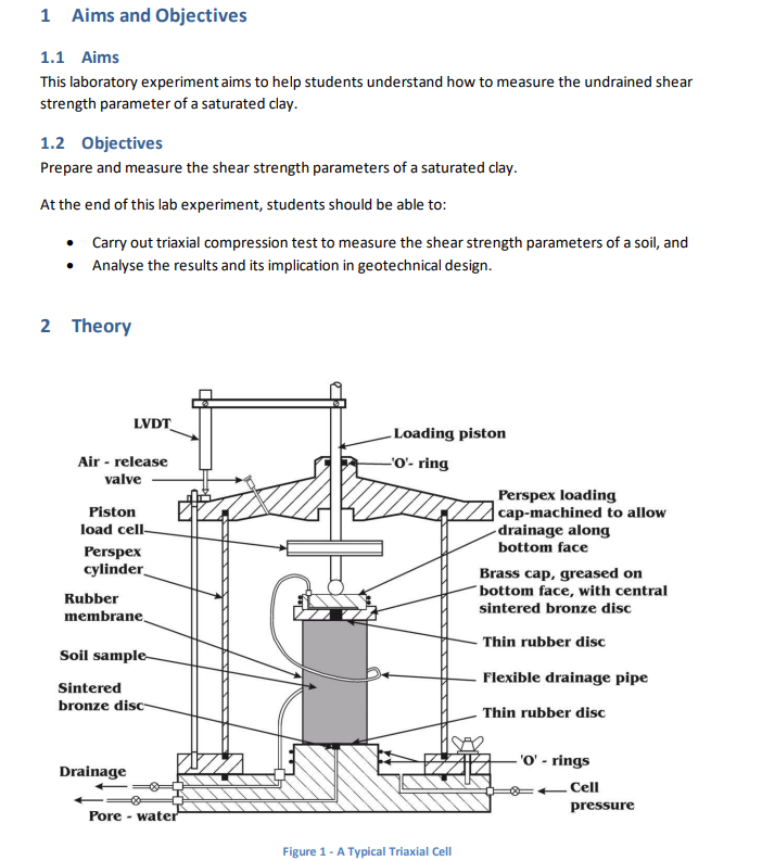 Solved: 1 Aims and Objectives 1.1 Aims This laboratory experiment aims ...