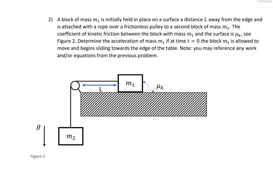 Solved: 1) A block of mass m₁ is initially held in place on a plane inclined a - TutorBin
