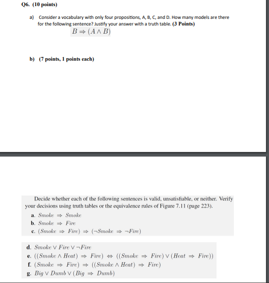 Solved: Q6. (10 points) a) Consider a vocabulary with only four ... Solved: Q6. (10 points) a) Consider a vocabulary with only four ...