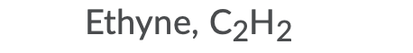 Solved: Ethyne, C2H2 has a relative molecular mass of 13. ) is a linear ...