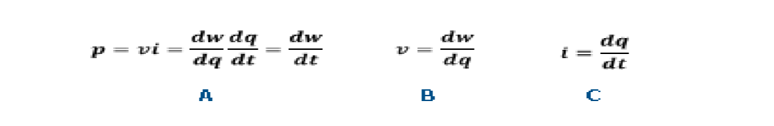 Solved: Q6: Match definition and equation: energy per unit charge to ...