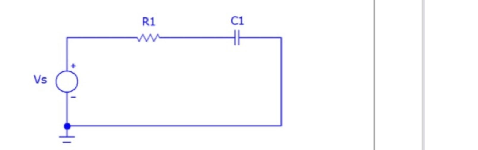 Solved: . A series RC circuit is shown below: Given; Vs = 20 V rms; fs = 1 - TutorBin