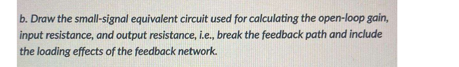 Solved: 5. Using the feedback analysis method, answer the following ...