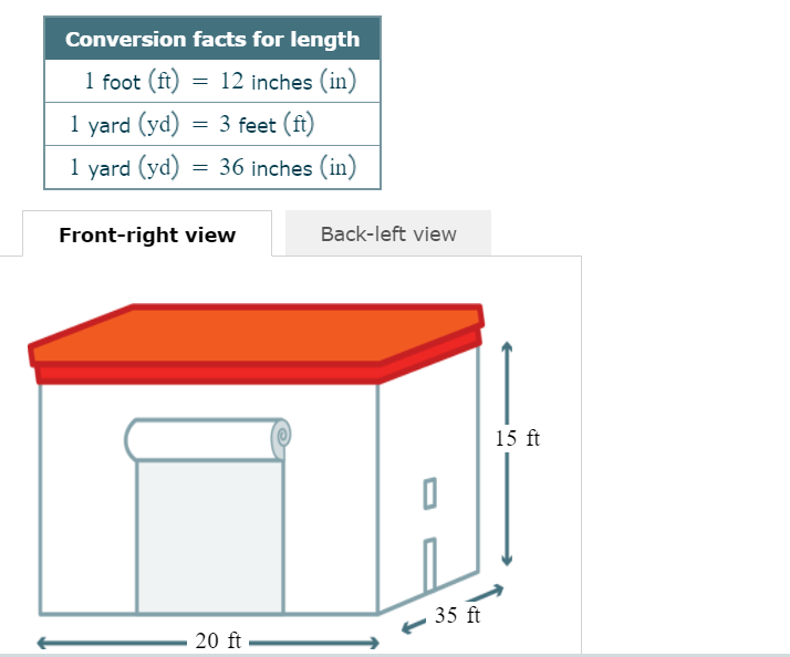 Solved: A warehouse, whose dimensions are shown below, needs stucco ...