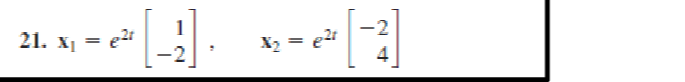 Solved In Problems 21 24 The Given Vector Functions Are Solutions To