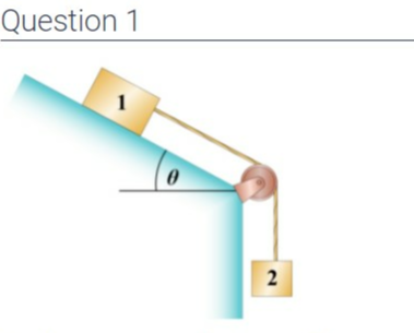 Solved: Two blocks are arranged with a mass less rope and mass less, frictio - TutorBin