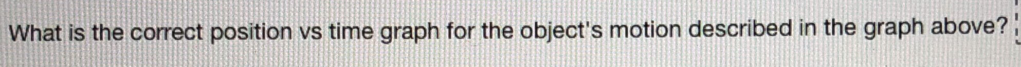 Solved: An obiect's motion is modelled in the velocity vs time graph ...