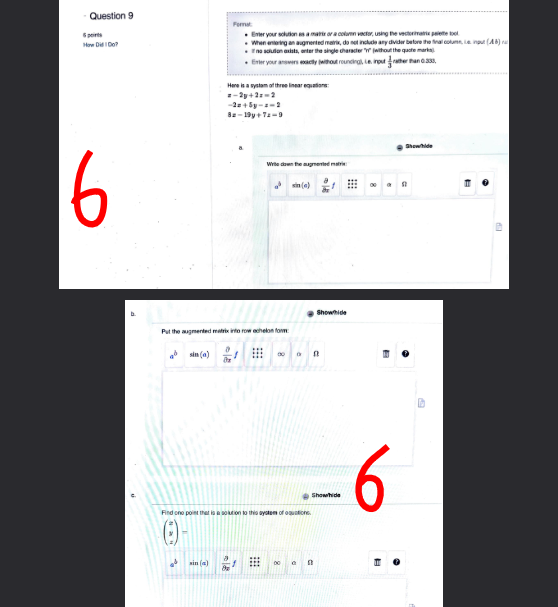 Solved: Question 9 Sports How Did I Do? 6 Format: Enter your solution ... Solved: Question 9 Sports How Did I Do? 6 Format: Enter your solution ...